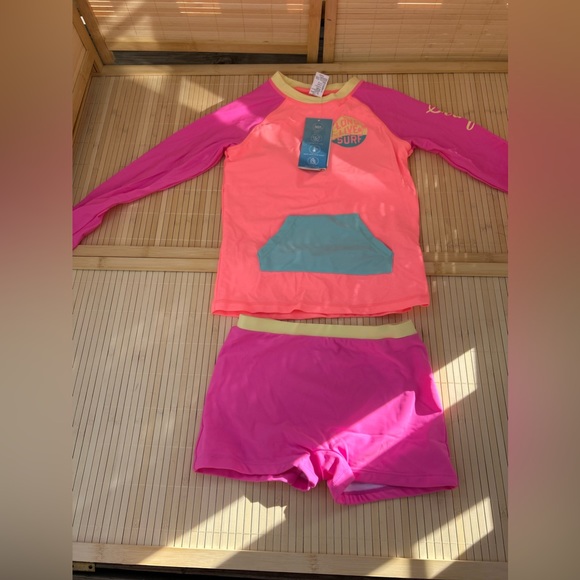 phibee | Swim | Phibee Girls Rash Guard Set Long Sleeve Upf 5 Sun ...